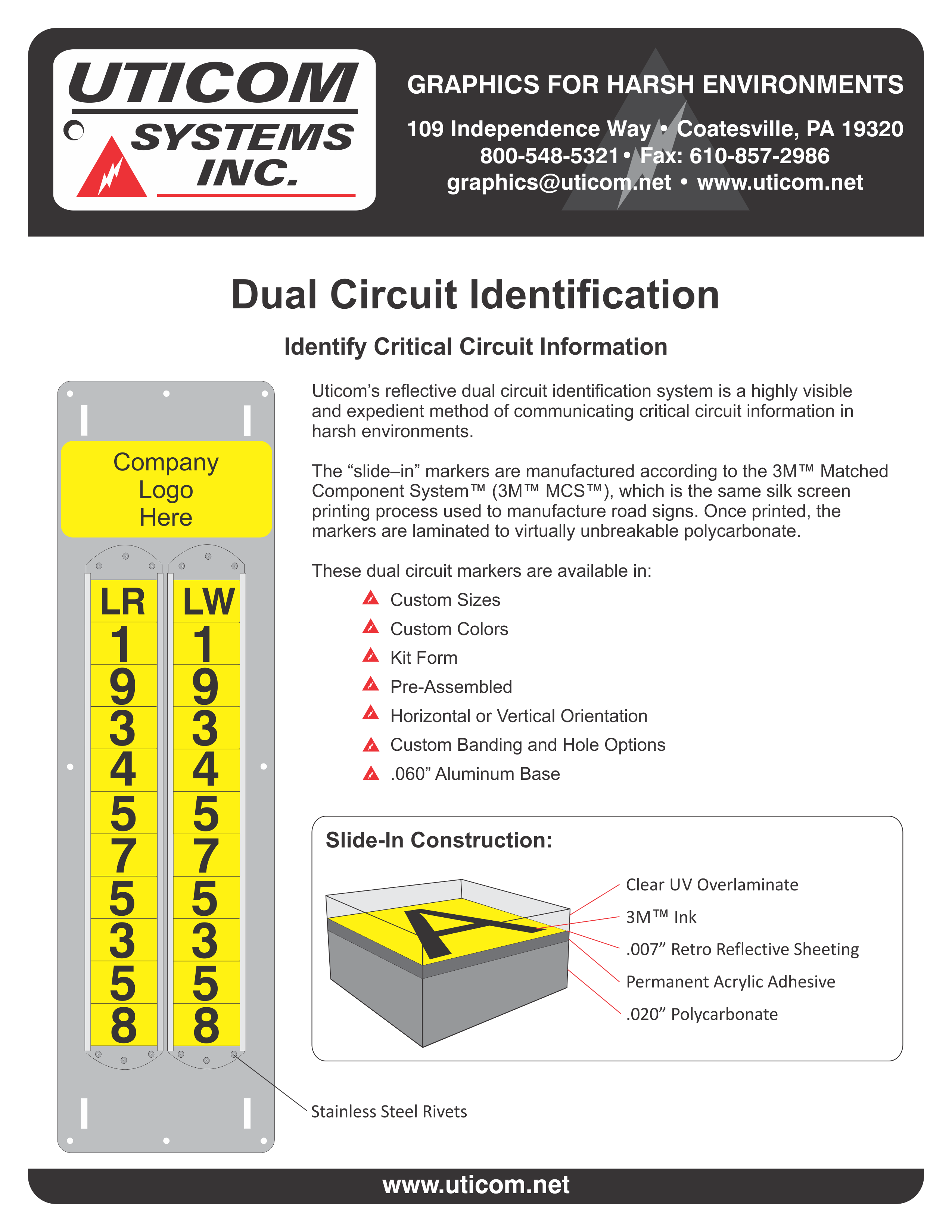 Dual Circuit Marker | Uticom Systems Inc